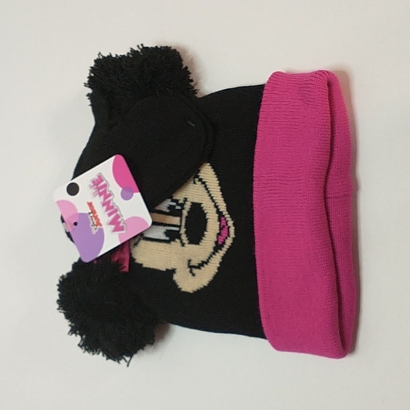 Disney | Accessories | Disney Junior Minnie Mouse Stocking Cap And ...